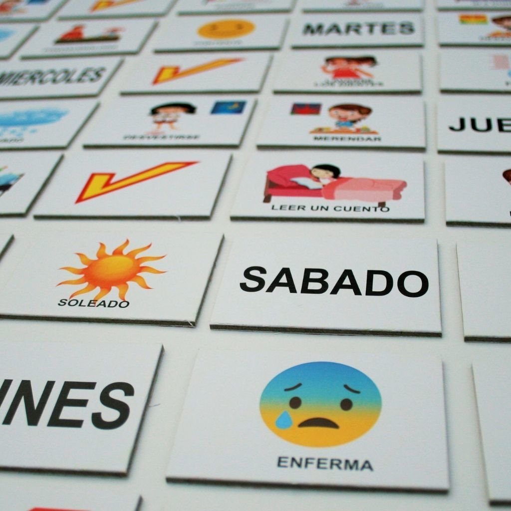 Agenda visual diaria con pictogramas - Juegos Vicap
