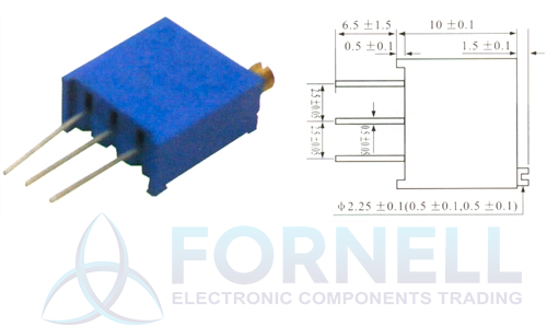 Trimpot Modelo 3296W (10R á 1M)