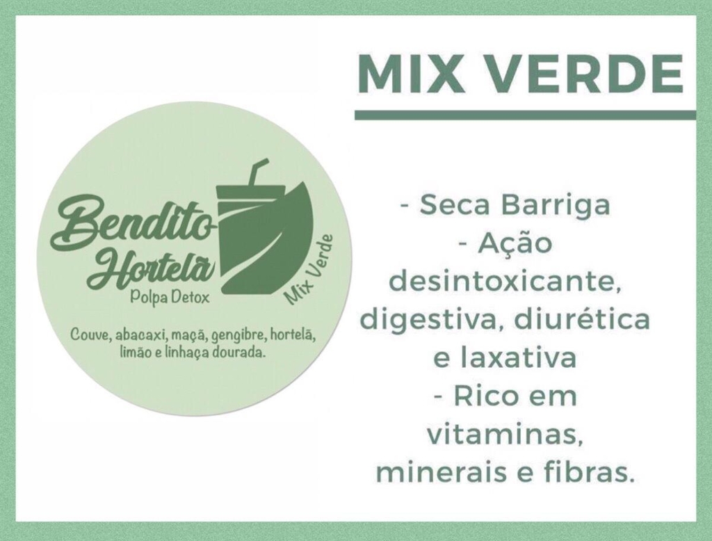 Mix Verde - Kit M - 12 unidades