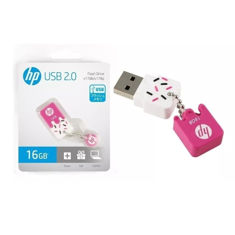 Pendrive Hp V178p Mini Rosa 16gb Usb 2.0 - HPFD178P-16