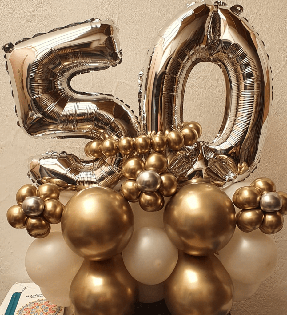 Globos numero, Arreglos con números