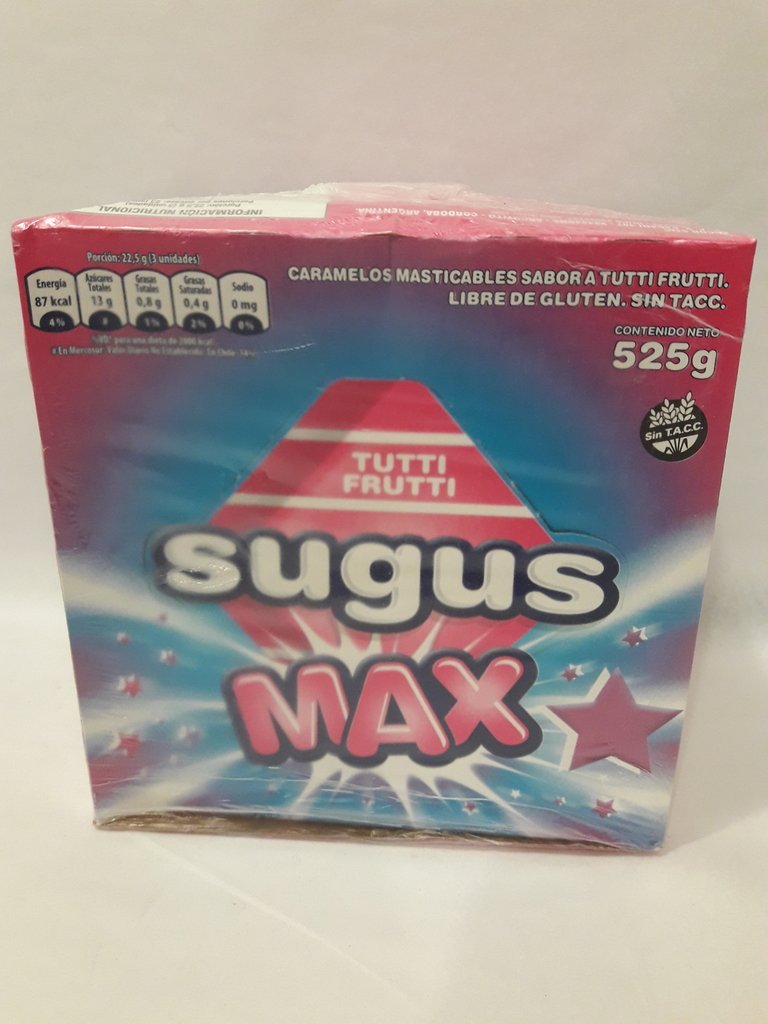 Caramelos Masticables Sugus Max Tutti Frutti x 70u
