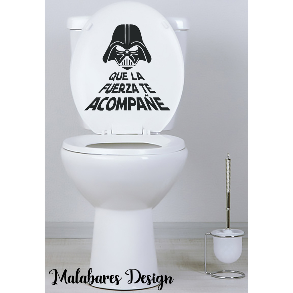 Vinilo Star Wars Inodoro Toilette Dark Vader Que la Fuerza te Acompañe Vinilo Star Wars Inodoro Toilette Dark Vader Que la Fuerza te Acompañe
