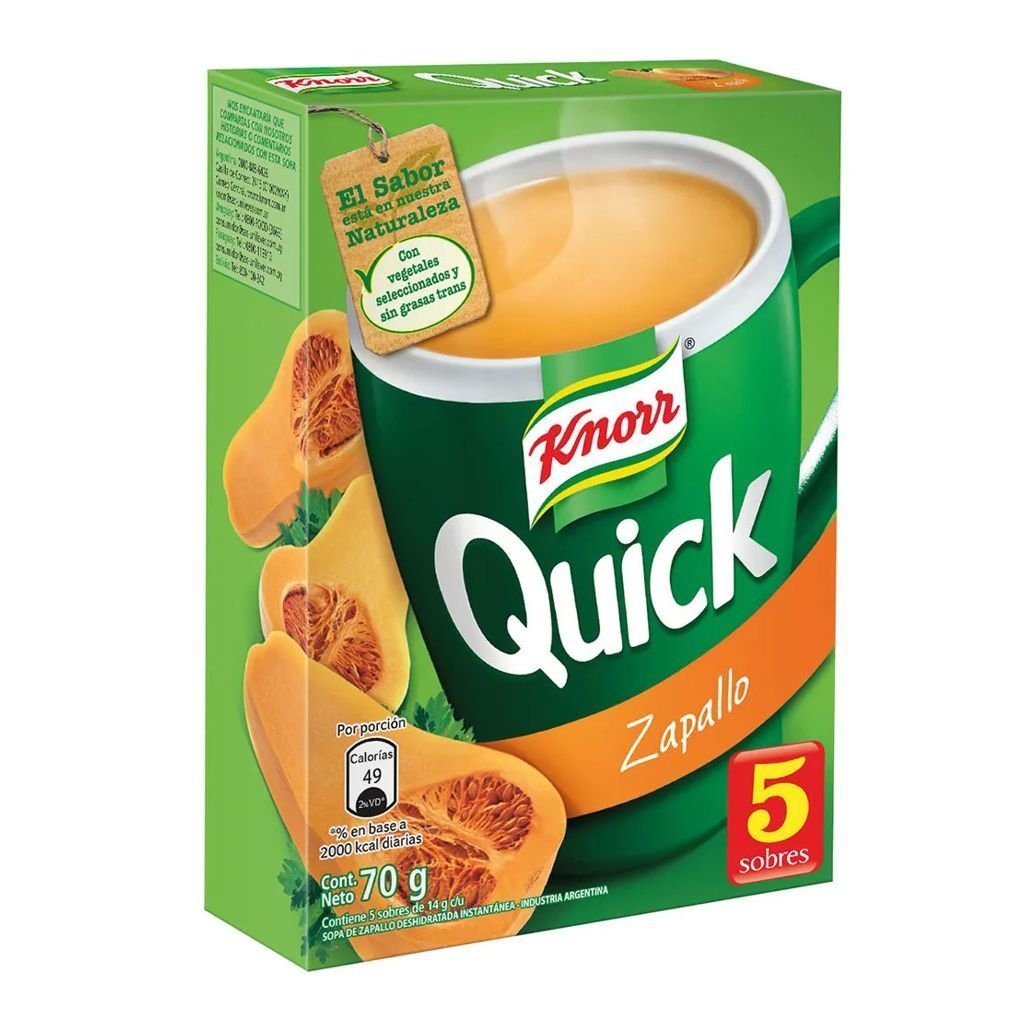 Knorr Sopa Quick Zapallo 5 sobres - Minimercado Nani