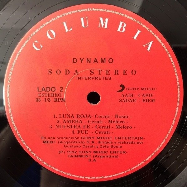 Vinilo Lp Soda Stereo Dynamo 2015 Argentina
