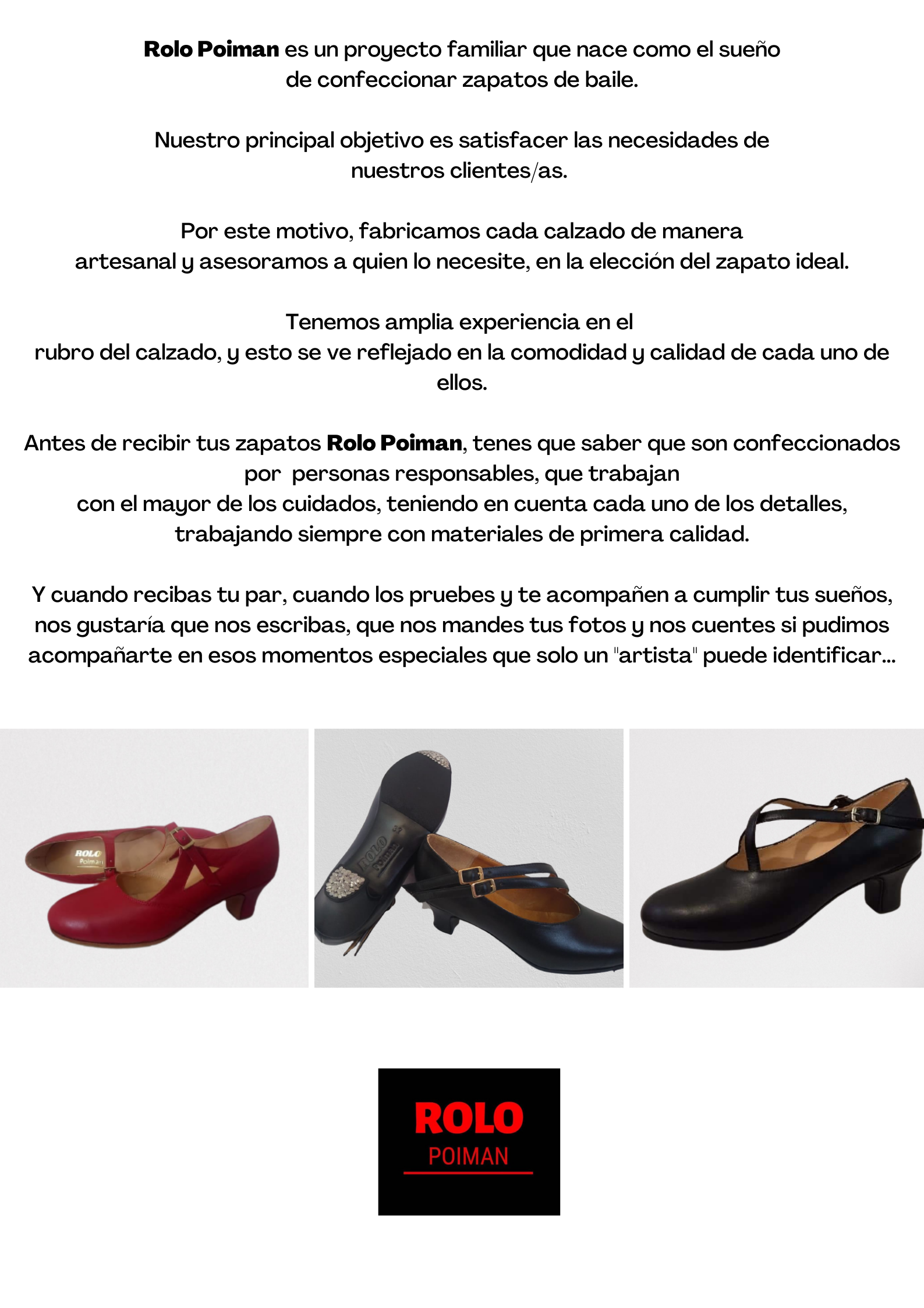 Tienda Online de Rolo Poiman - Quiénes Somos