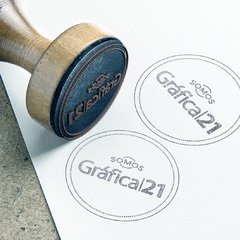 Sello Redondo con Logo - Comprar en Gráfica 21