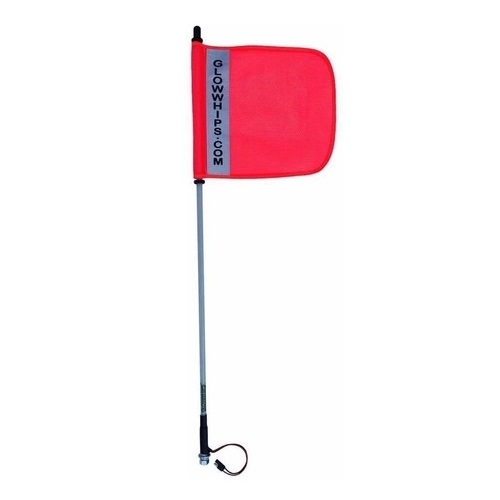 Pértiga Checkers con bandera reflejante naranja y adaptador para luz