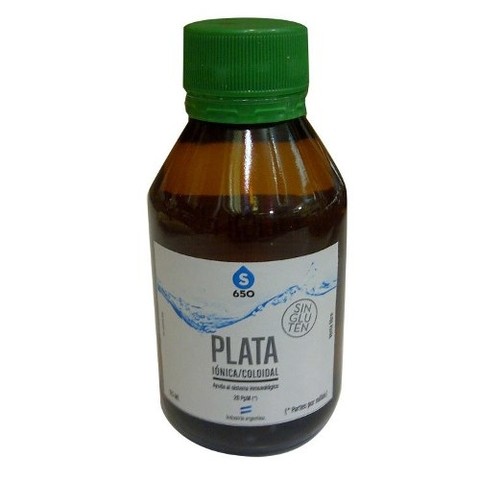 Plata Coloidal x 100 ml S650 - Dietética Lo de Pérez