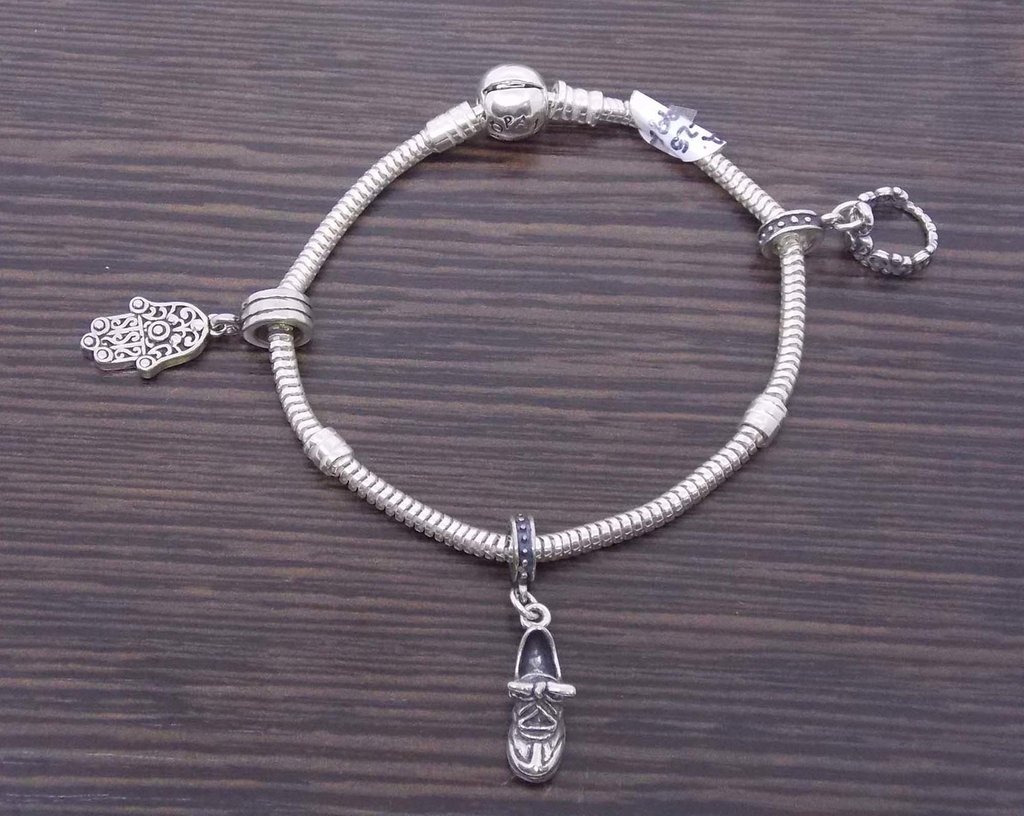 Pulsera de Plata Estilo Pandora - Joyeria Andrea