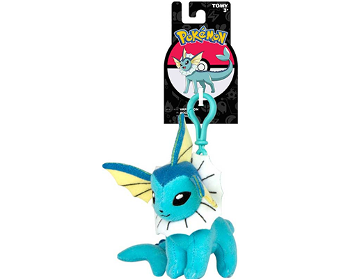 Pokemon Keychain Plush - Vaporeon - Official Tomy 10cm