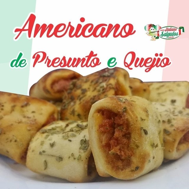 Americano de Presunto c/ Queijo | Italiano Salgados - Goiânia