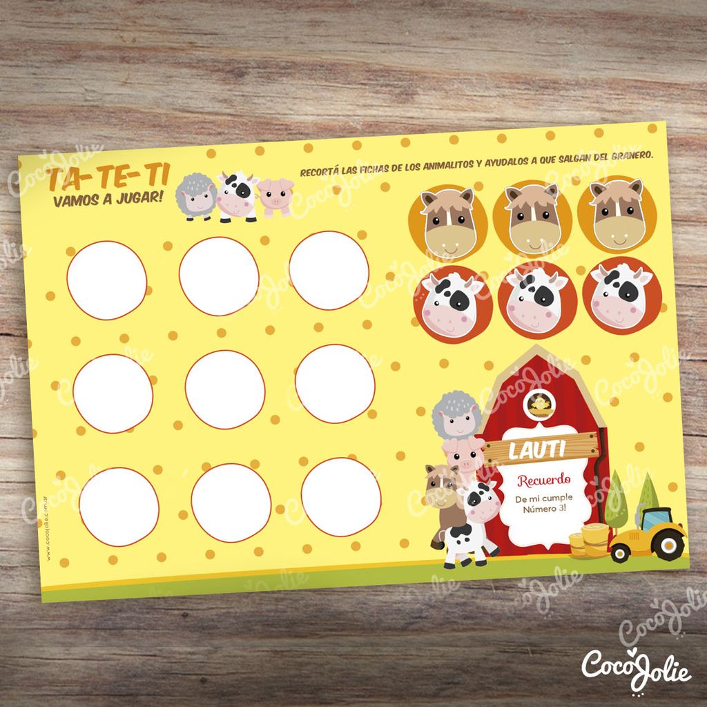 Kit Animalitos de la Granja. Imprimible Personalizable