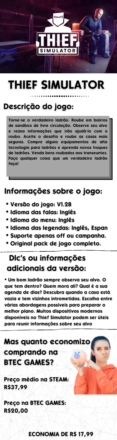 THIEF SIMULATOR PC ENVIO DIGITAL