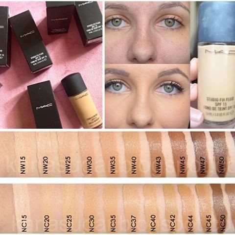 Mac - Base Studio Fix Nw25 Larga Duracion Tono Medio