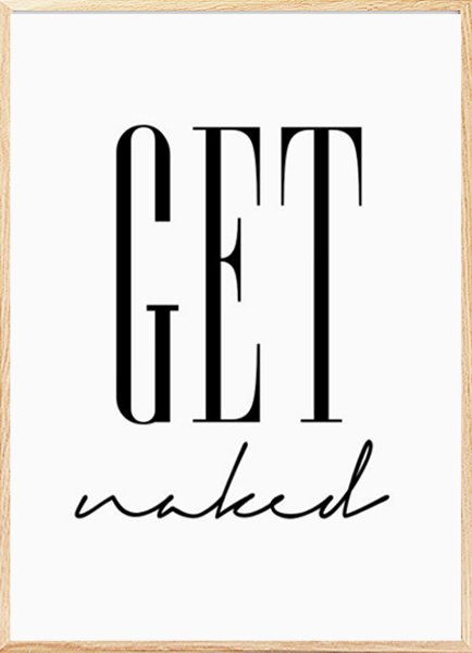 (681) GET NAKED - Comprar en EMOTY Wall Deco