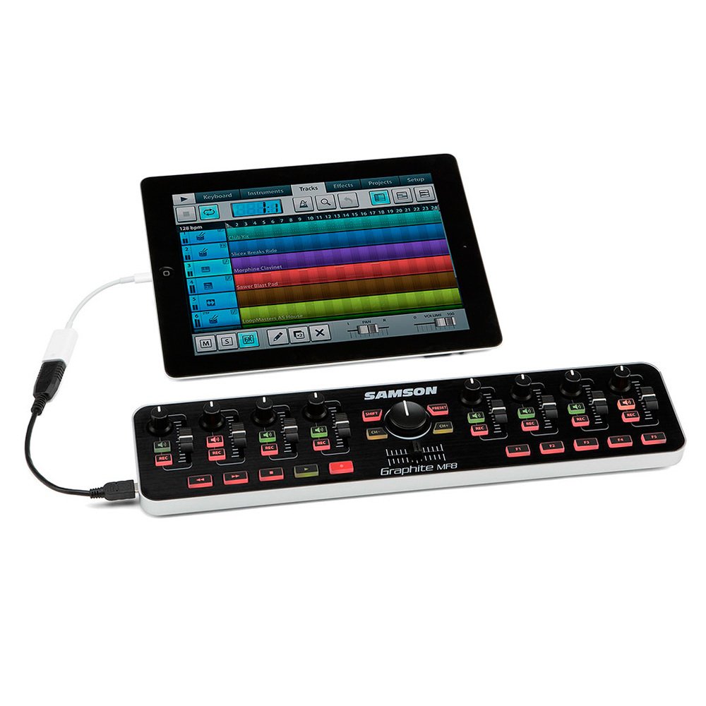 Controlador MIDI SAMSON GRAPHITE MF8 USB ESAKGRMF8 - TC0064