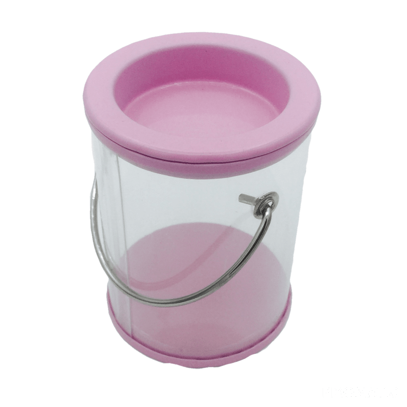 Lata transparente con tapa 7x5.5 cm - Mega Show