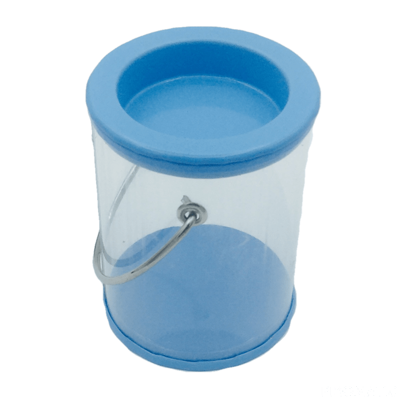 Lata transparente con tapa 7x5.5 cm - Mega Show