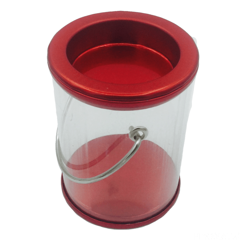 Lata transparente con tapa 7x5.5 cm - Mega Show