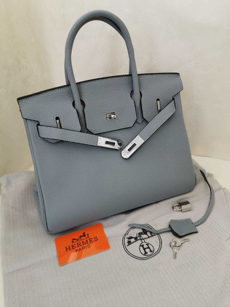 Bolsa Hermes Birkin 30 azul