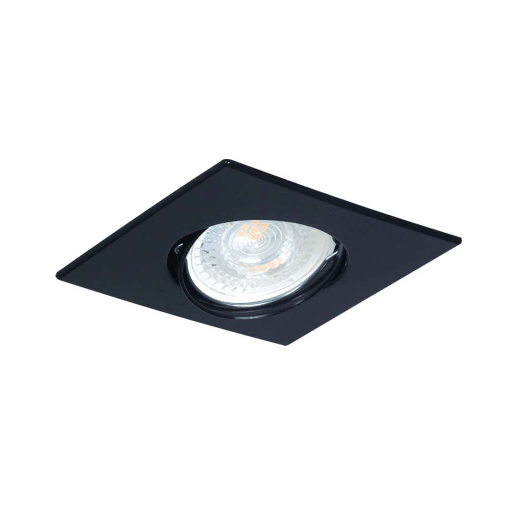 Spot Dicroica GU10 Cuadrado negro