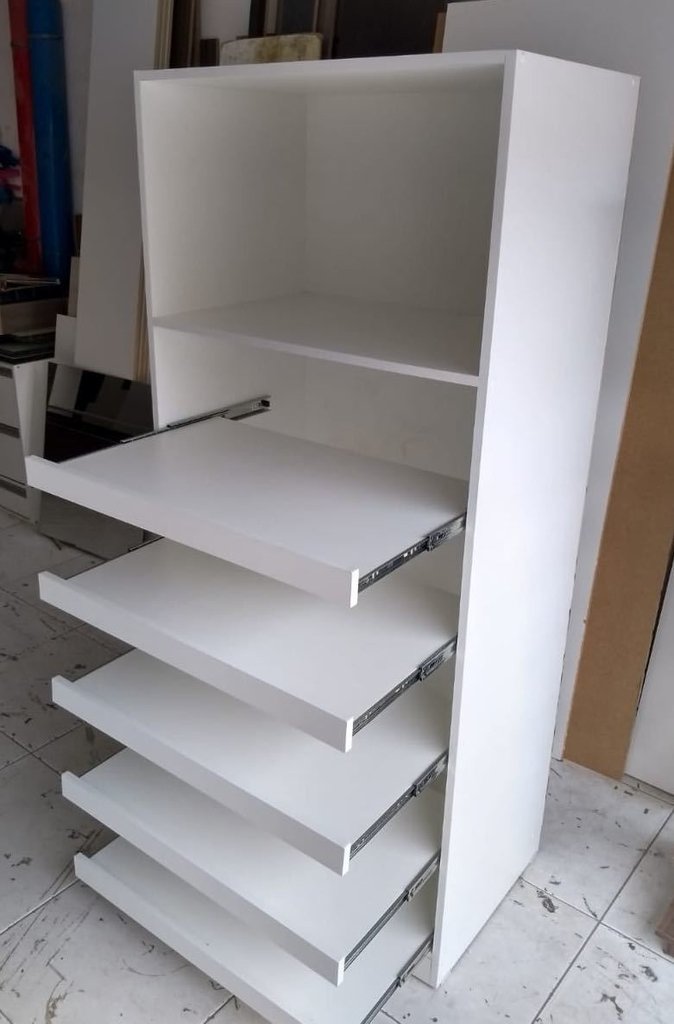 Sapateira MDF Branco com gaveta teclado .cód SSA1