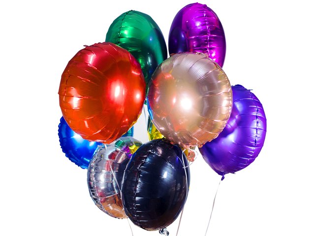 50 Globos Metalicos Redondos 16" - ElReyRaton