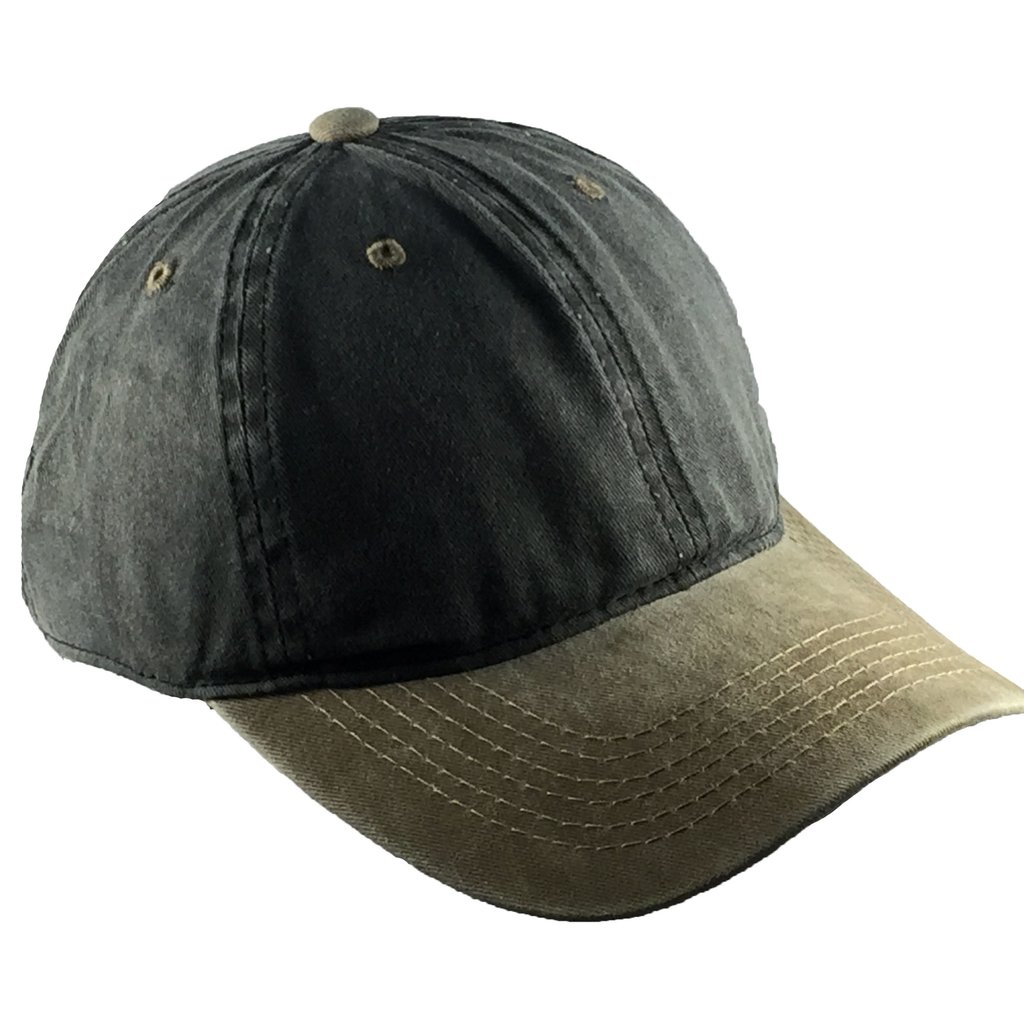 Gorra Clásica de Denim Lavado (tipo Gastado) 2 Colores Combinados