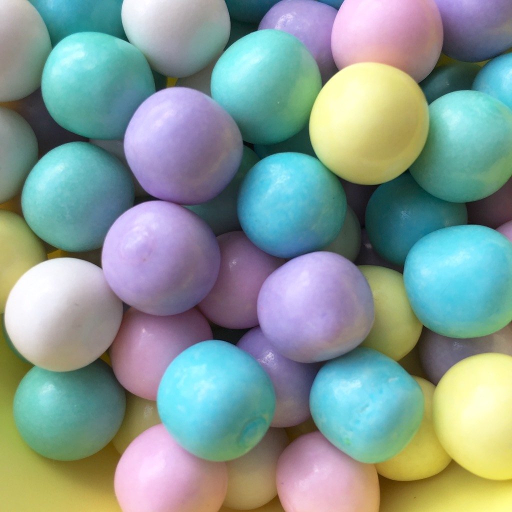 Chicle Bolita perlados colores pasteles x 400 gr