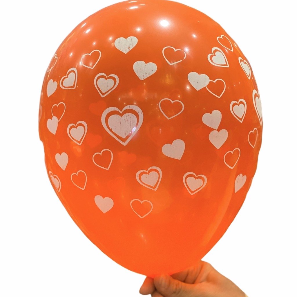 Globos corazones 3 colores x5 - Aires de Fiesta Magico
