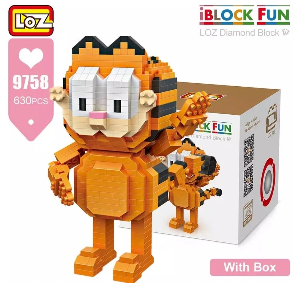 (1679) Garfield 1 - Lego - 630 peças - Mundo dos QCS