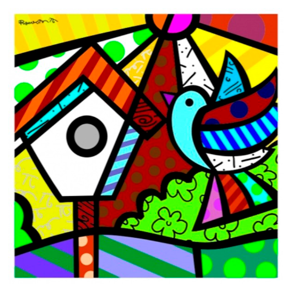 Miniprints Romero Britto Birds - Paiva Presentes