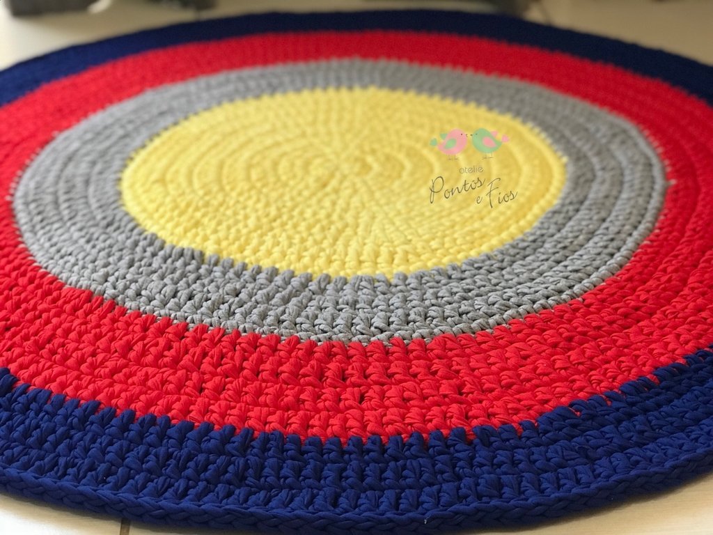 Tapete Fio de Malha 1,00 Mts - Atelie Pontos e Fios