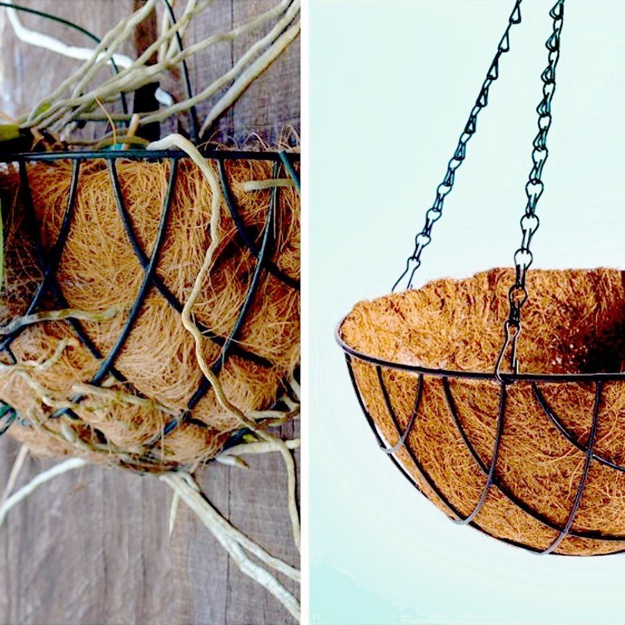 Vaso Fibra de Coco Suspenso 30 cm | Decoração | Depósito Santa Mariah