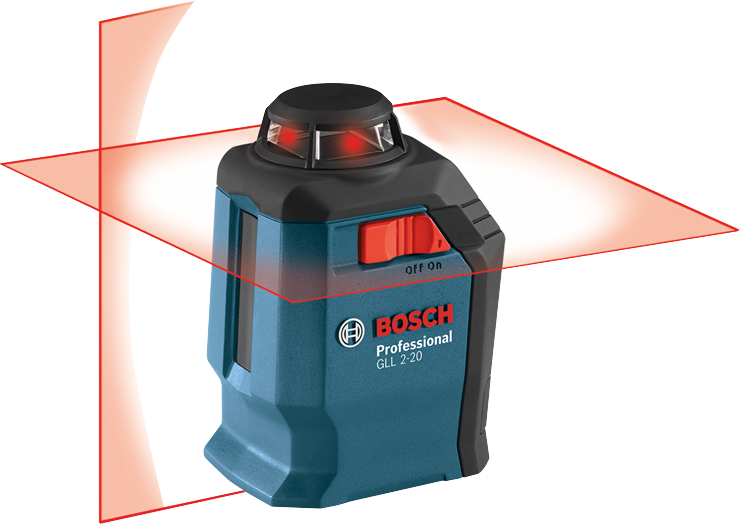 Nivel Laser Bosch GLL 2-20 c/Soporte BM3 Autonivelante 360 grados