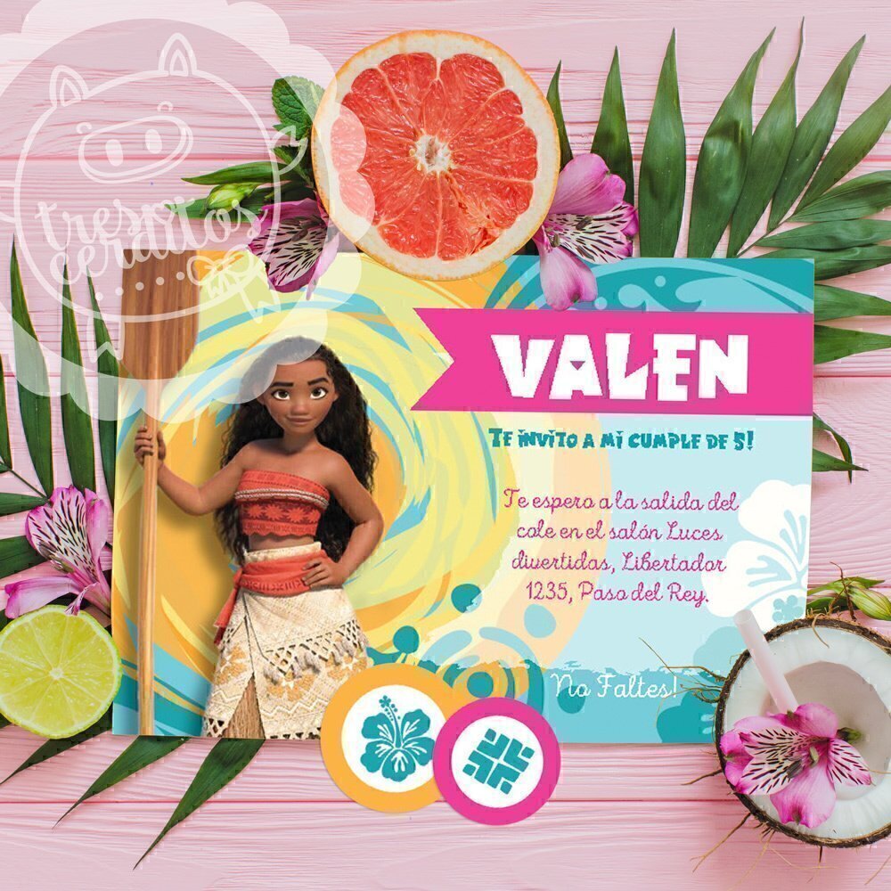 KIT IMPRIMIBLE MOANA - Comprar en Tres Cerditos Kits