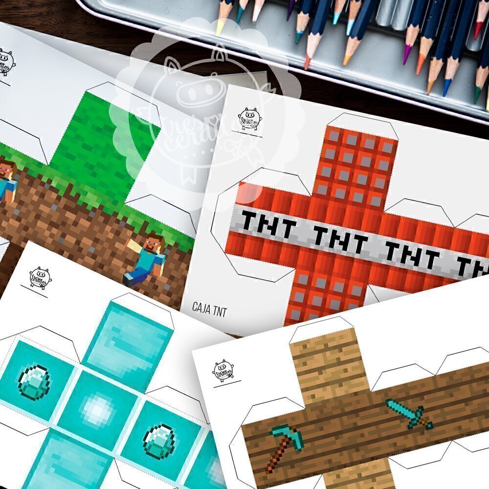 CAJAS MINECRAFT - Comprar en Tres Cerditos Kits