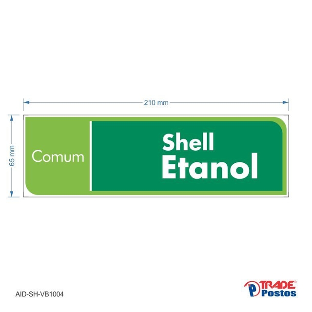 Adesivo Etanol Comum AID-SH-VB1004-65x210mm
