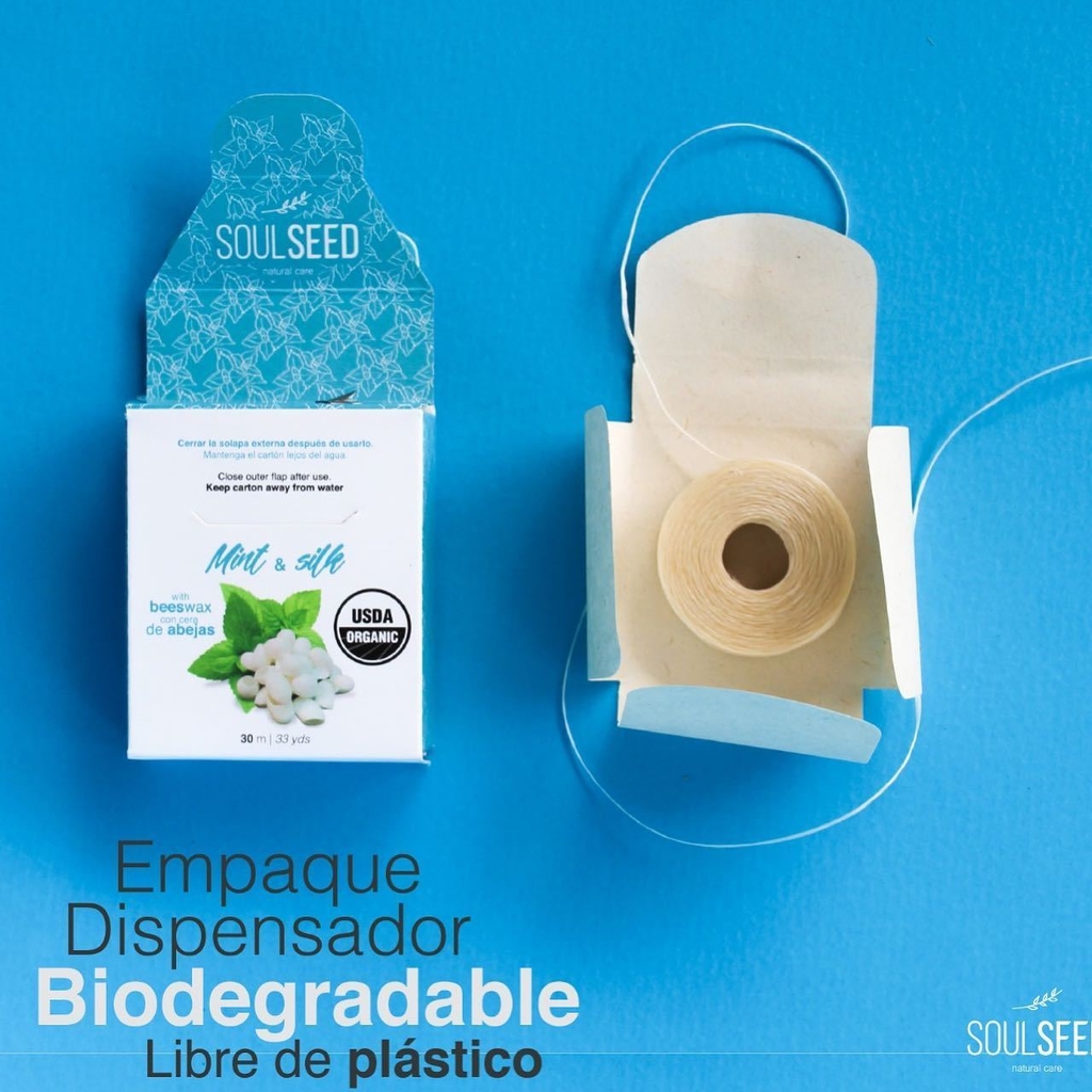 Seda Dental Biodegradable Orgánica- Menta - Soulseed