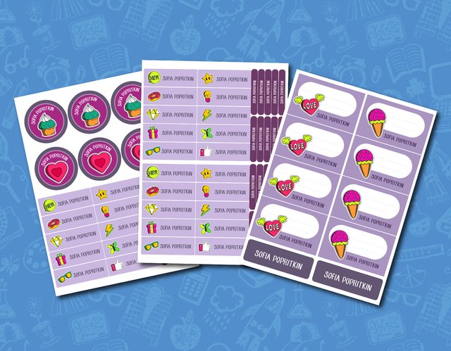 Kit Escolar Stickers - Comprar en Idea Gráfica