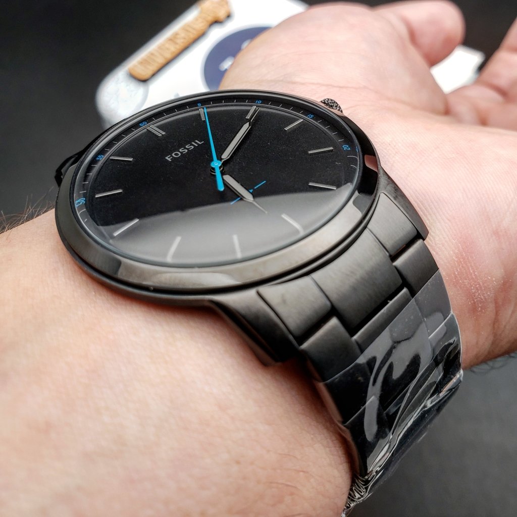 Fossil Men Black Factory Serviced Analogue Watch FS5308