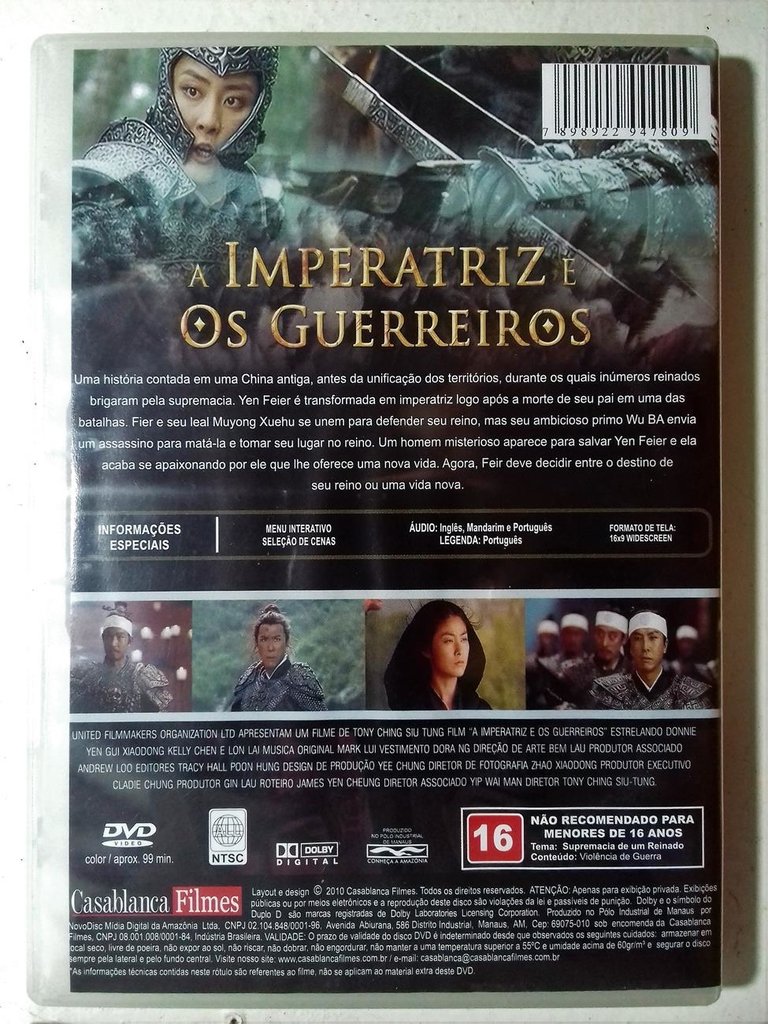 Dvd A Imperatriz e os Guerreiros Donnie Yen Leon Lai Xiaodong Guo Kelly ...