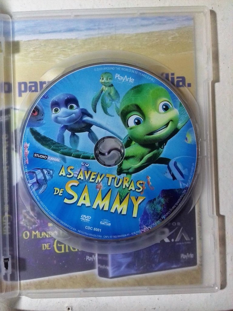 DVD AS AVENTURAS DE SAMMY Criador Ben Stassen
