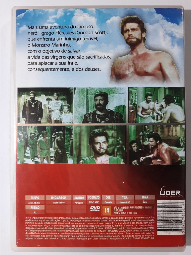 Dvd Hércules E A Princesa De Tróia 1965 Original Gordon Scott