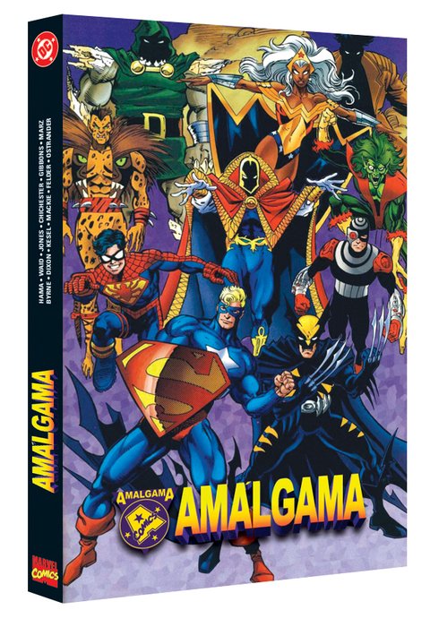Caixa para Amálgama | Ed. Abril | DC Comics | Marvel Comics