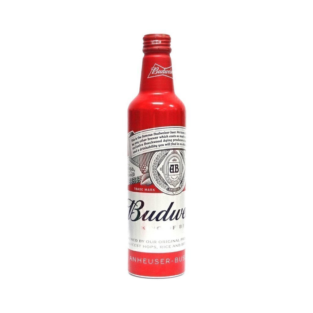 Budweiser Botella Aluminio 475ml - Briosa Mercado Pilar