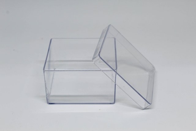 Caixa Acrílica Transparente 7cm x 7cm (10 pçs)