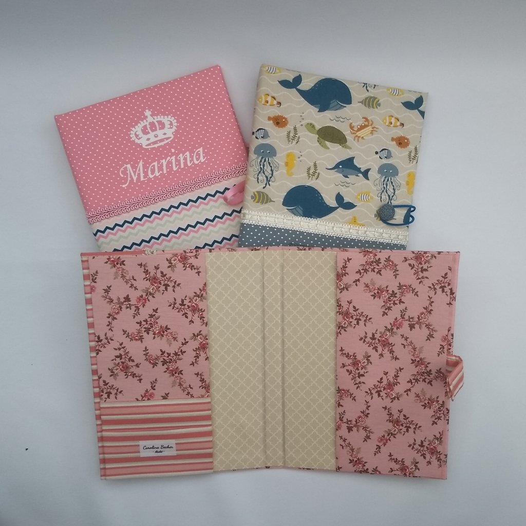 Kit Capa Caderneta Vacina - Atelie Carolina Becher
