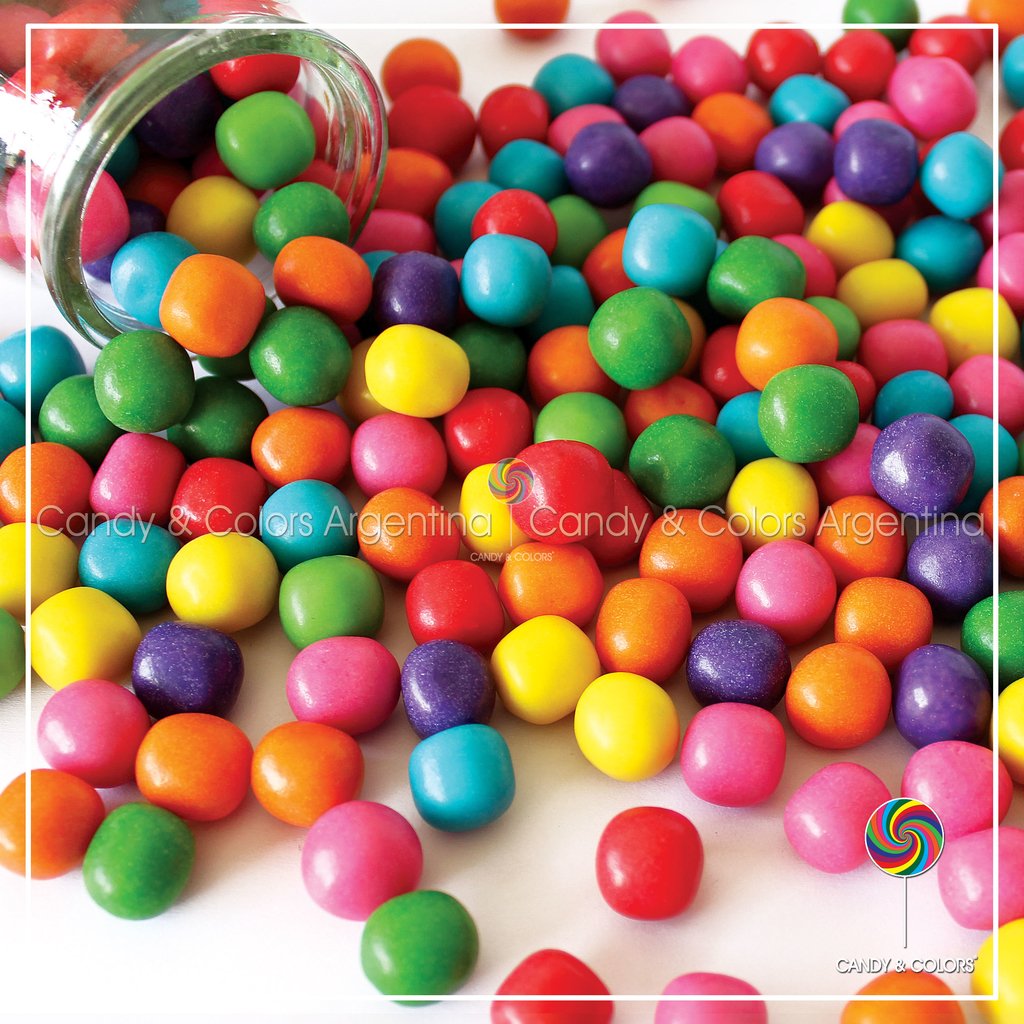 Chicle bolita de 1,2 cm - multicolor